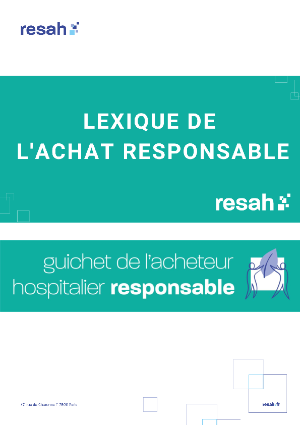 Lexique de l'achat responsable - Resah